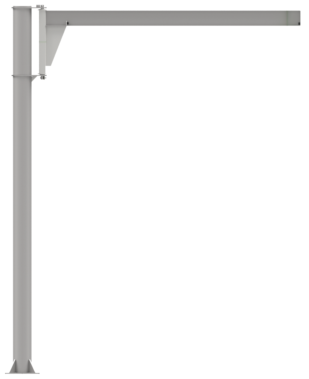Underbraced Stainless Steel Pillar Jib Crane PFIIN — Ballinphellic ...