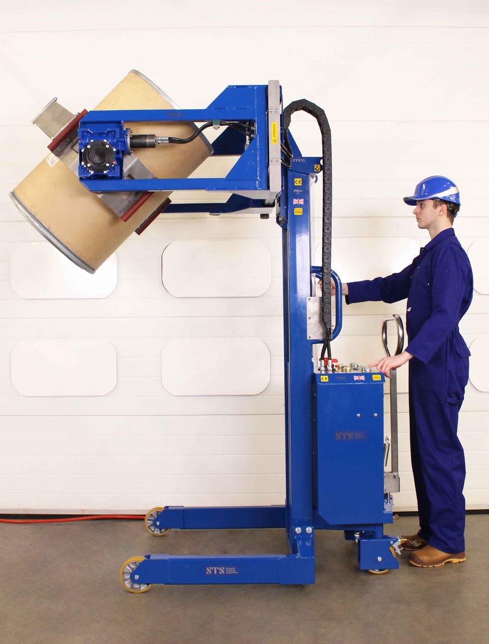 STS Power Clamp Drum Rotator/Tipper (Pneumatic) — Ballinphellic Lifting ...