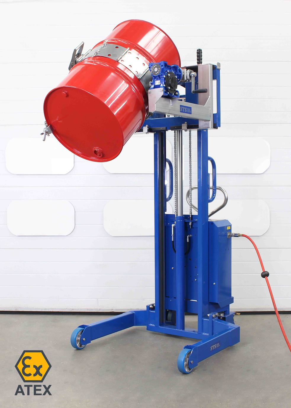 STS Universal Drum Rotator/Tipper (Pneumatic) — Ballinphellic Lifting ...